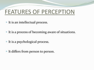 Perception and learning in Organization | PPTX