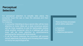 Consumer Behavior- Perception and Learning | PPTX