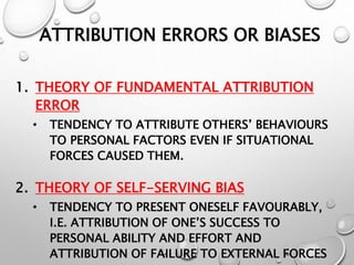 Perception & attribution | PPTX
