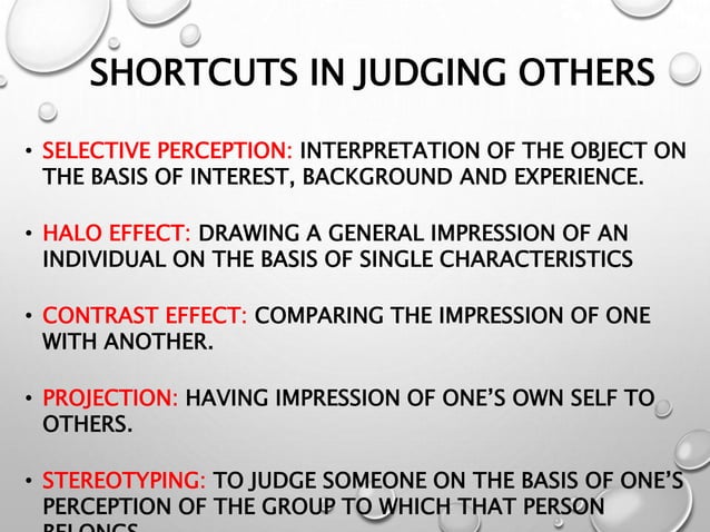 Perception & attribution | PPTX