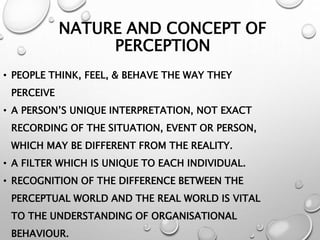 Perception & attribution | PPTX