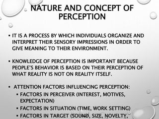 Perception & attribution | PPTX