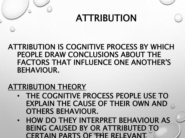 Perception & attribution | PPTX