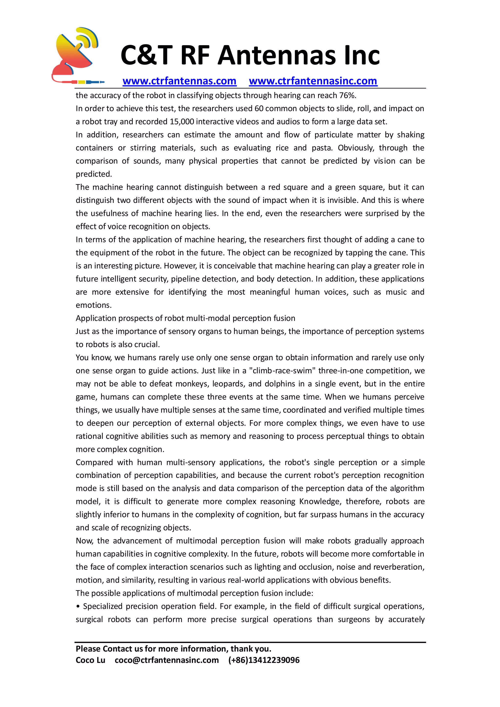 Perception capabilities of ai robots | PDF