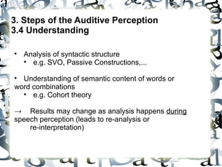 The Perception of Spoken Language | PDF