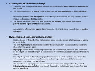Perception disorders psychopathology dr prashant mishra | PPTX