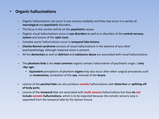 Perception disorders psychopathology dr prashant mishra | PPTX