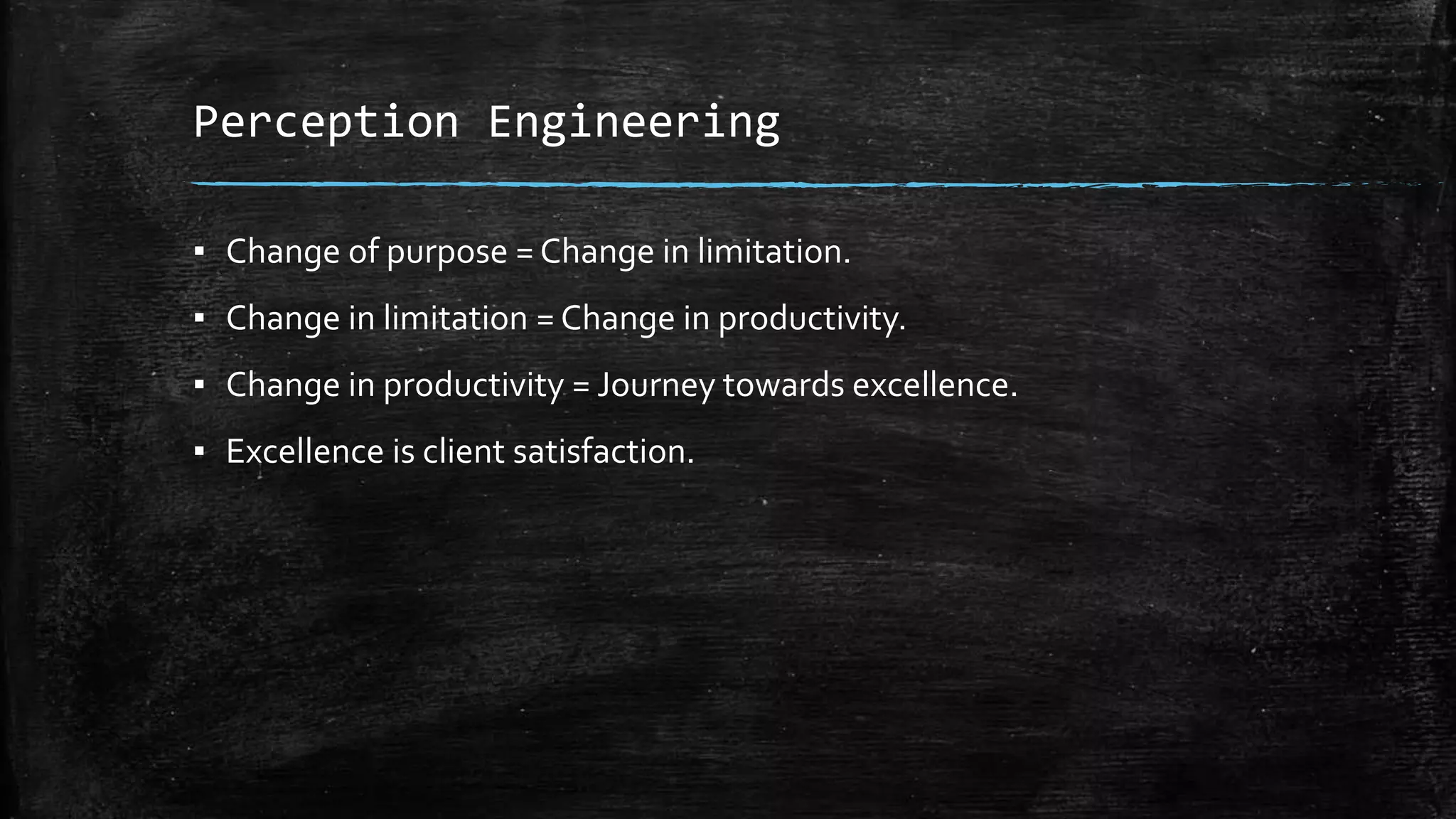 Perception engineering | PPTX
