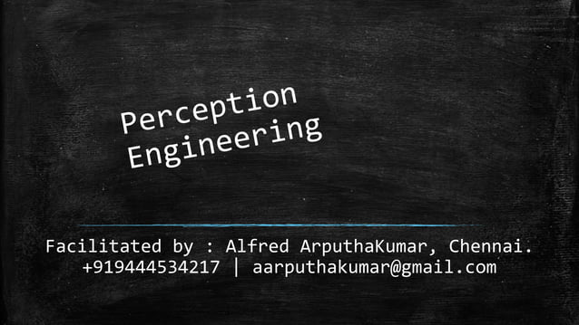 Perception engineering | PPTX