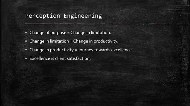 Perception engineering | PPTX
