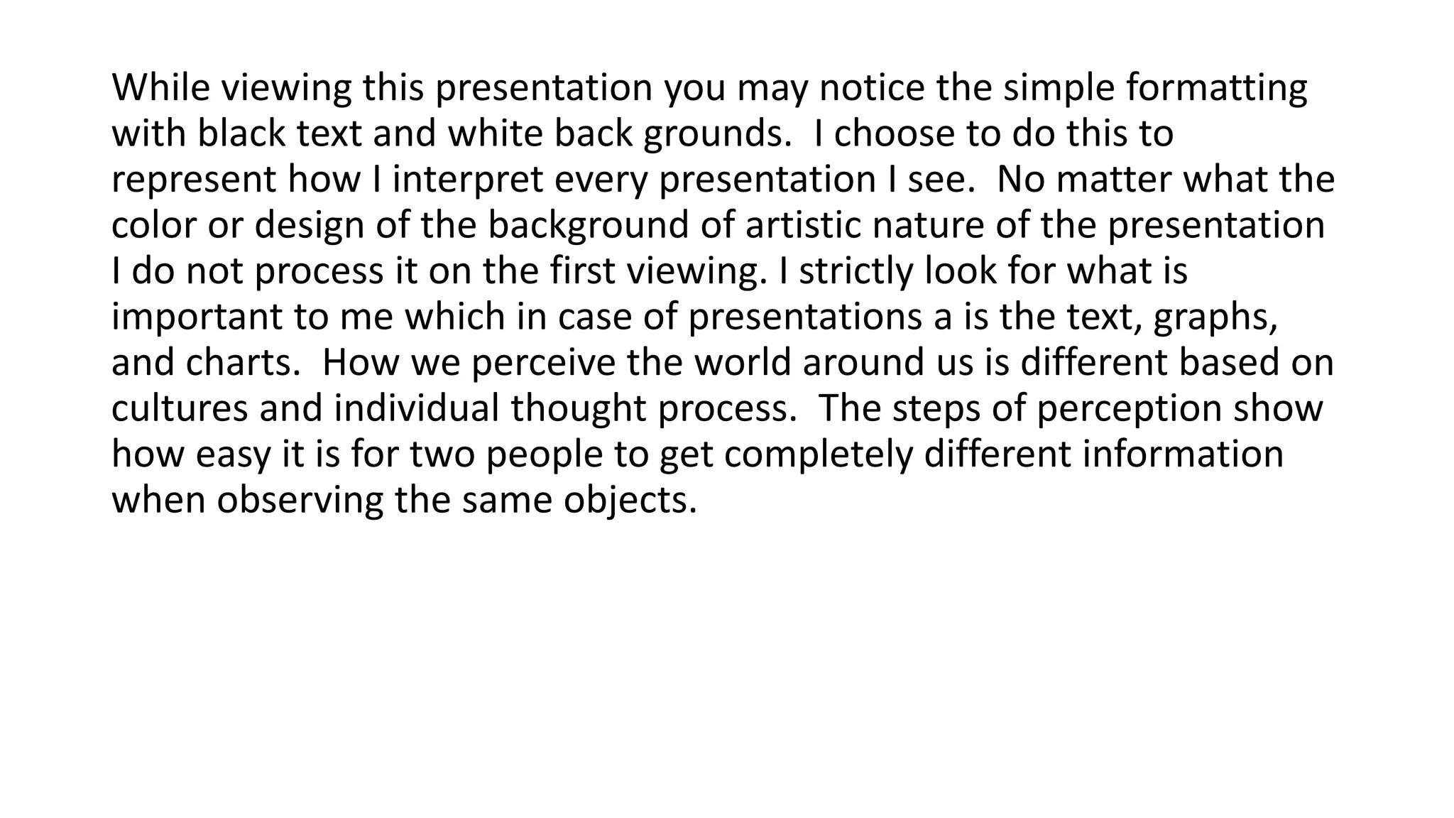 Perception in cross culture communication | PPTX