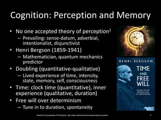 Perception in Nanocognition | PPTX
