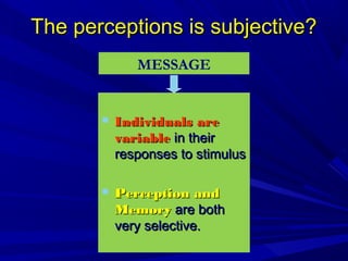 Perception(instructional media) | PPT | Science