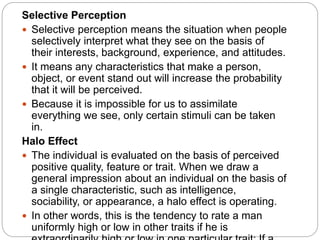 Perception ( meaning, process & significance) 09042020 | PPT