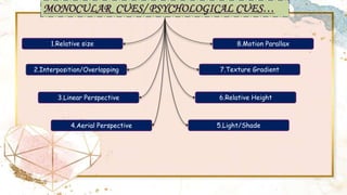 Monocular Cues Aerial Perspective