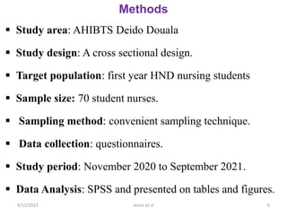 Perception of Stress And Coping Strategies Among First Year HND Nursing ...