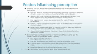 Perception in OB | PDF