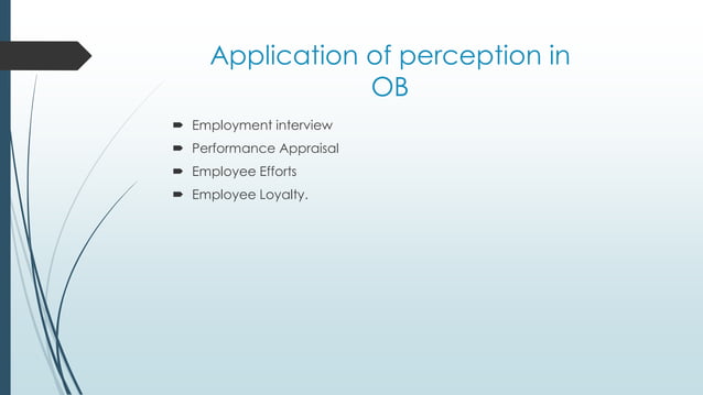 Perception in OB | PDF