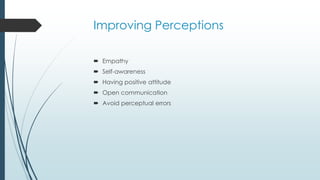 Perception in OB | PDF