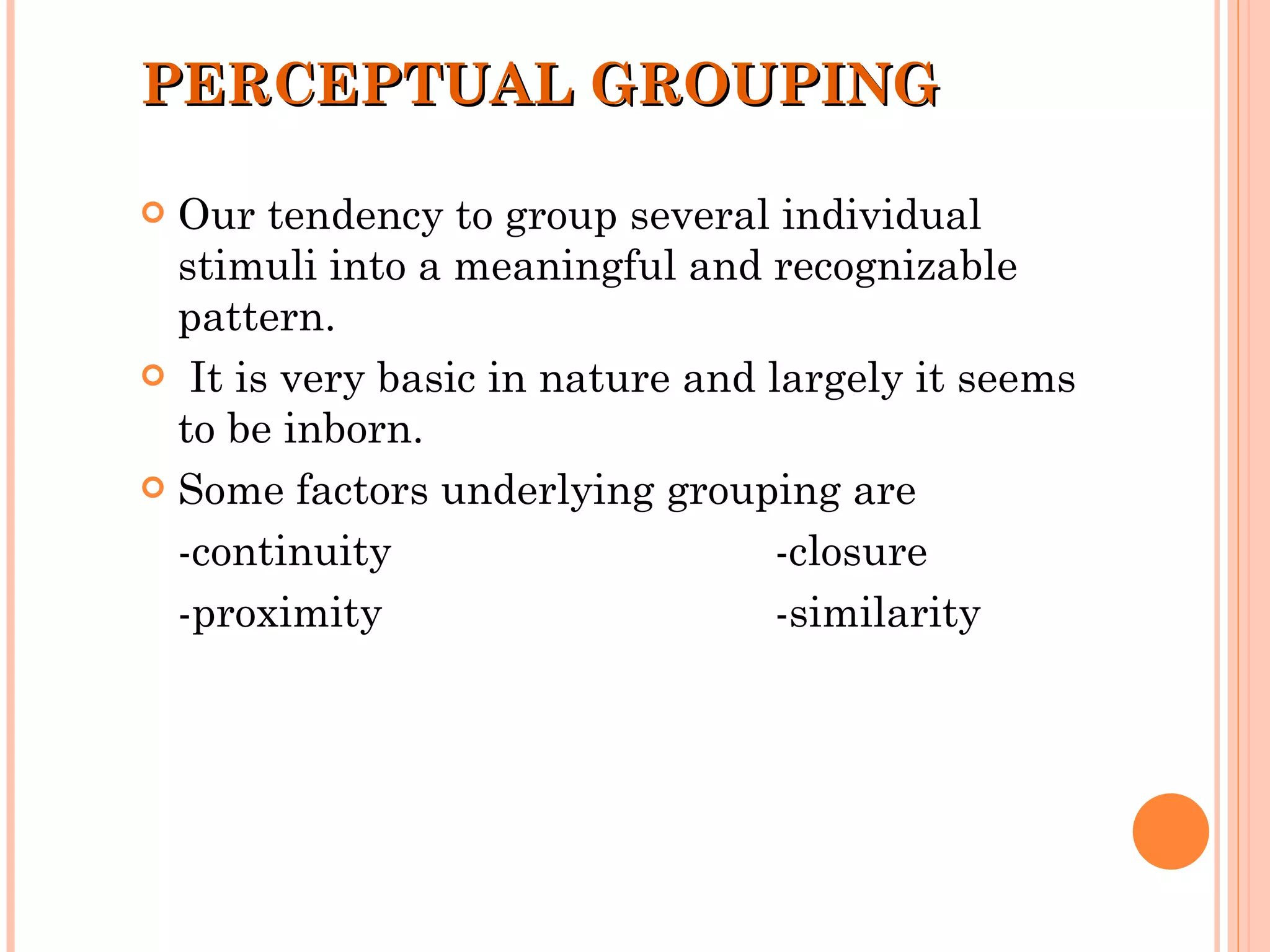 Perception & personality | PPT