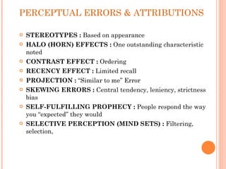 Perception & personality | PPT