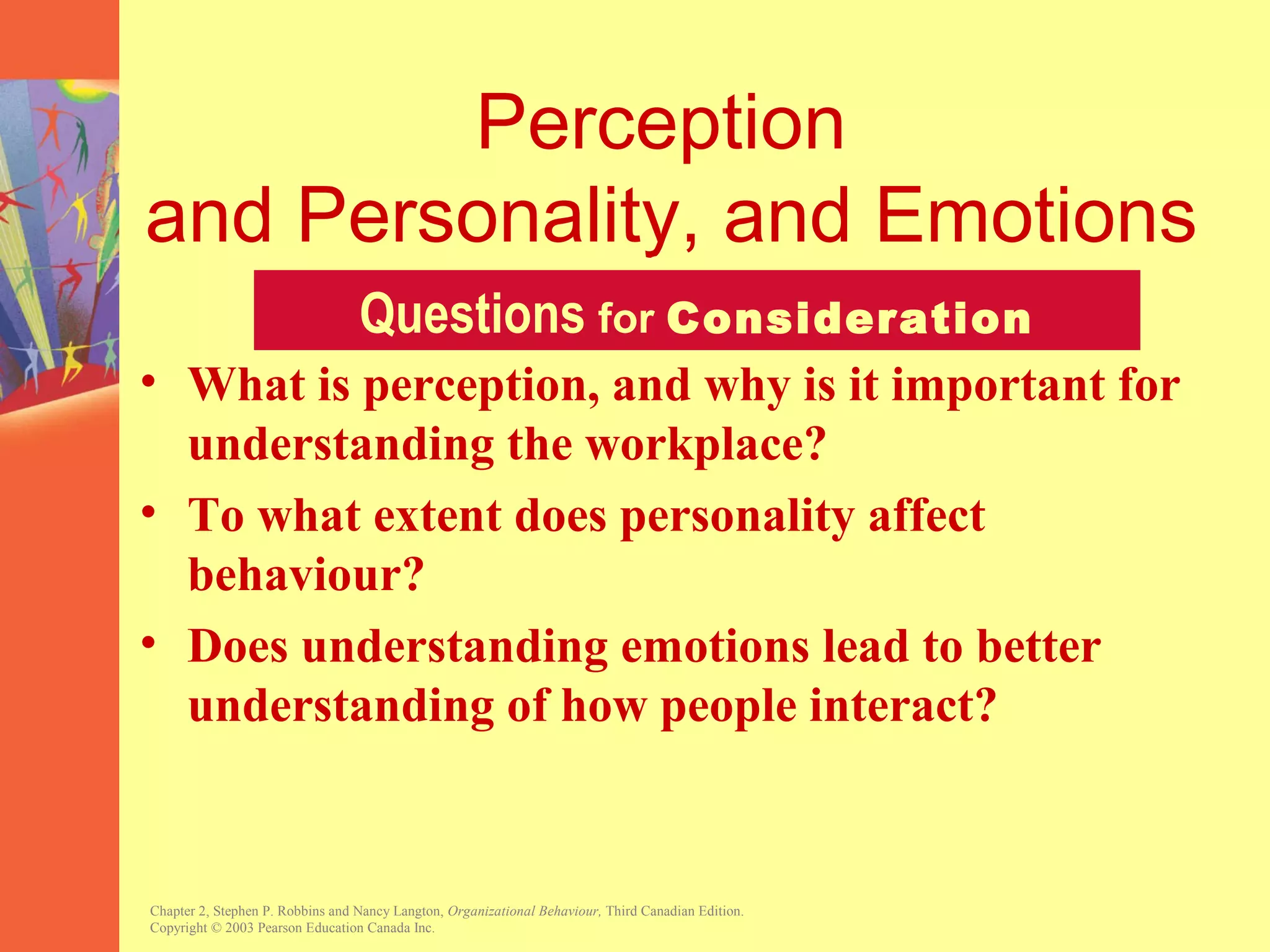 Perception & personality | PPT