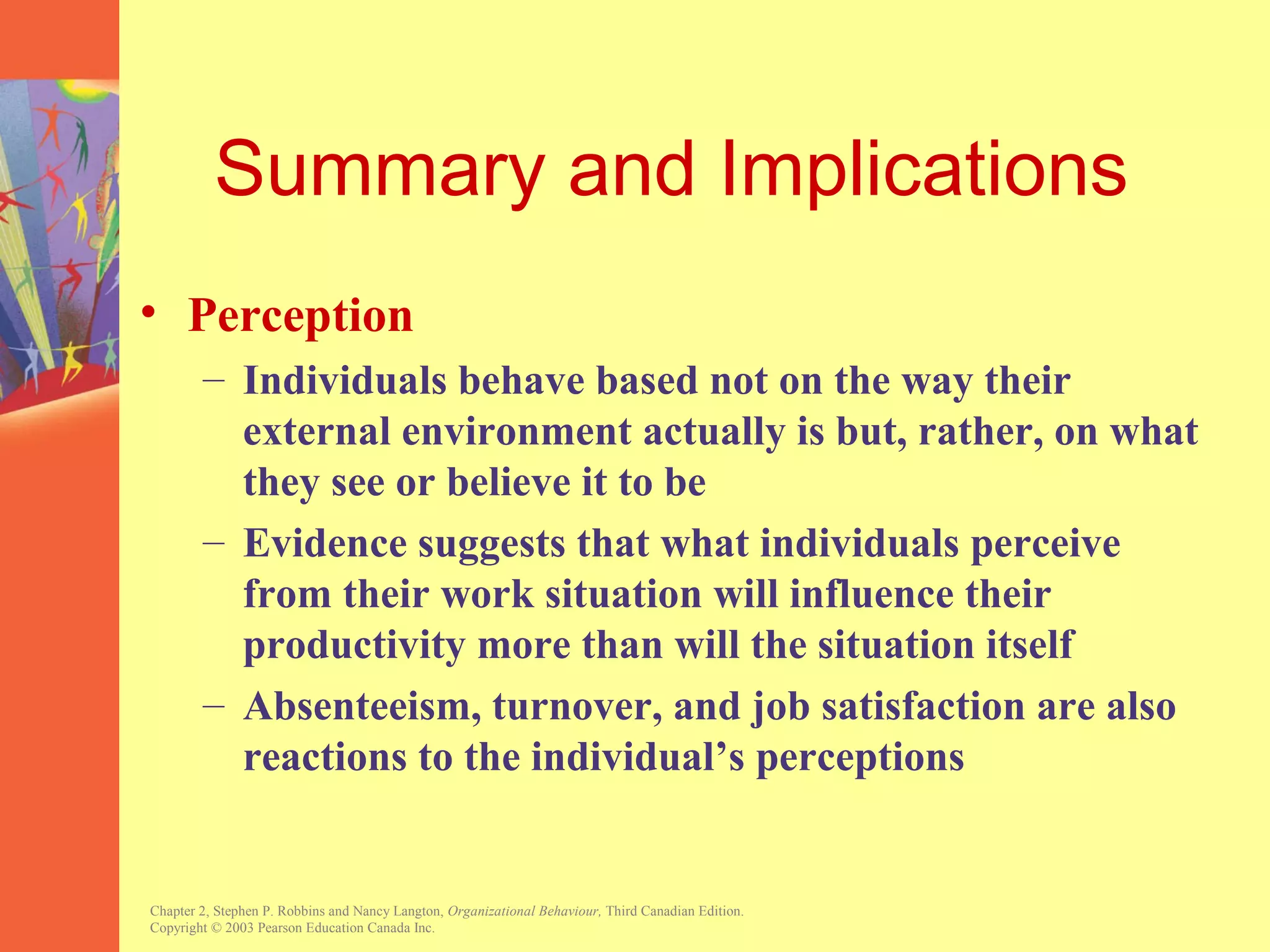 Perception & personality | PPT