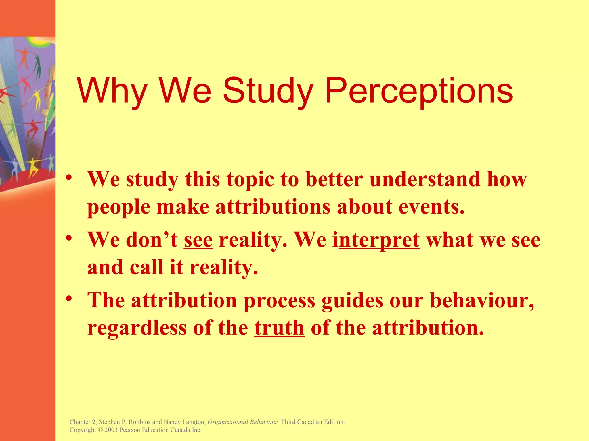 Perception & personality | PPT