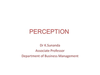 Perception | PPTX