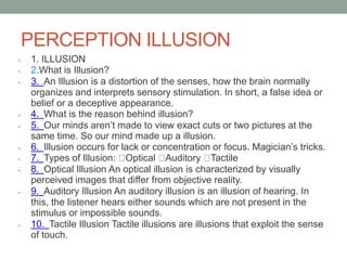 Perception presentation | PPT