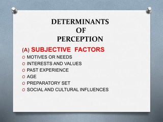Perception,memory and attitude presentation | PPTX