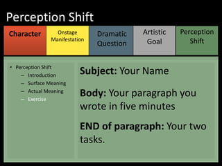 Perception shift | PPTX