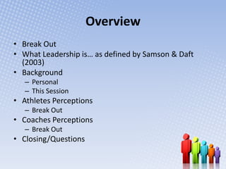 Perception’S Of Leadership In The Sports Realm | PPTX