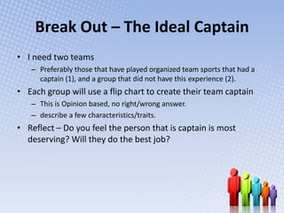 Perception’S Of Leadership In The Sports Realm | PPTX | Soccer | Sports