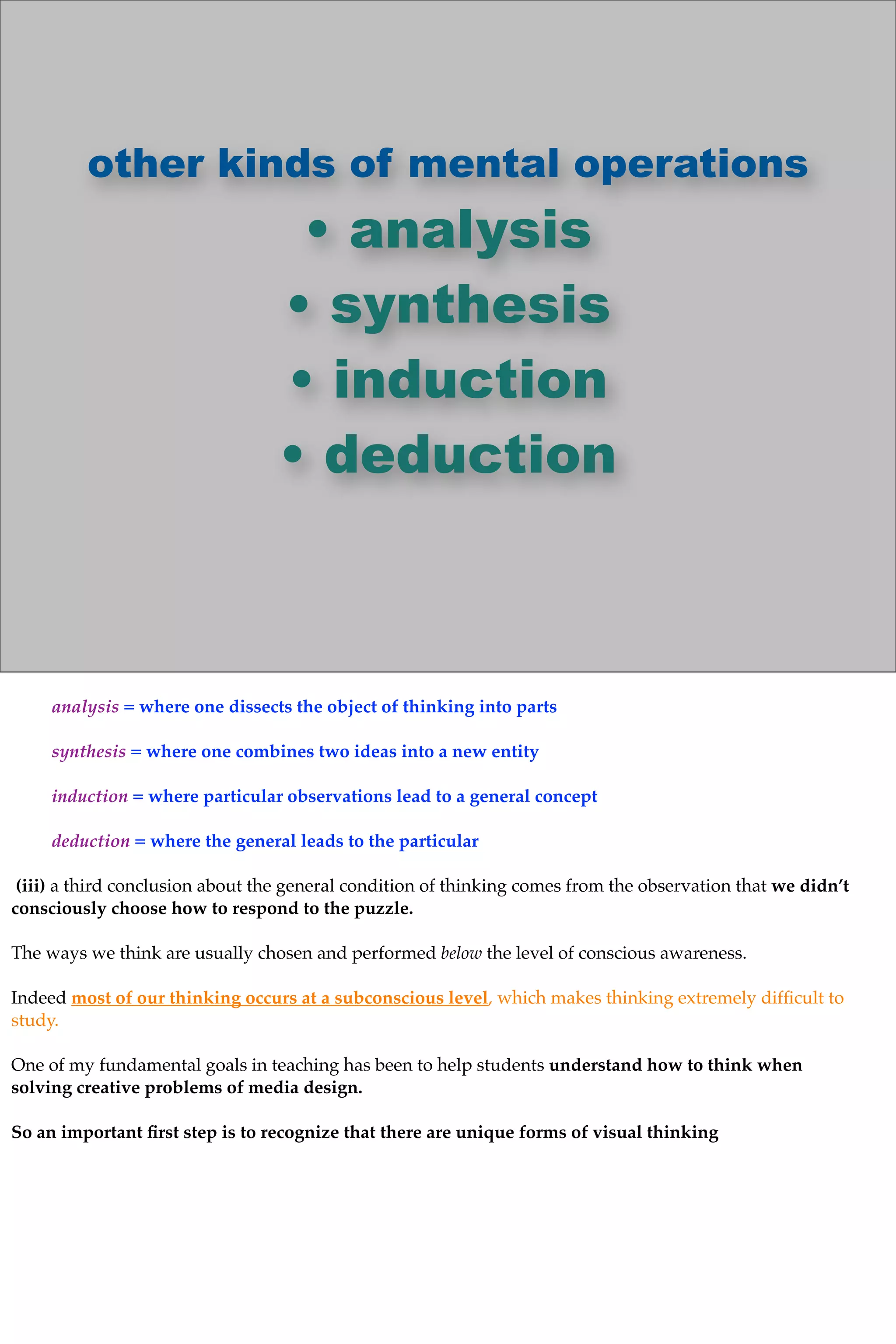 Perception & visual thinking | PDF