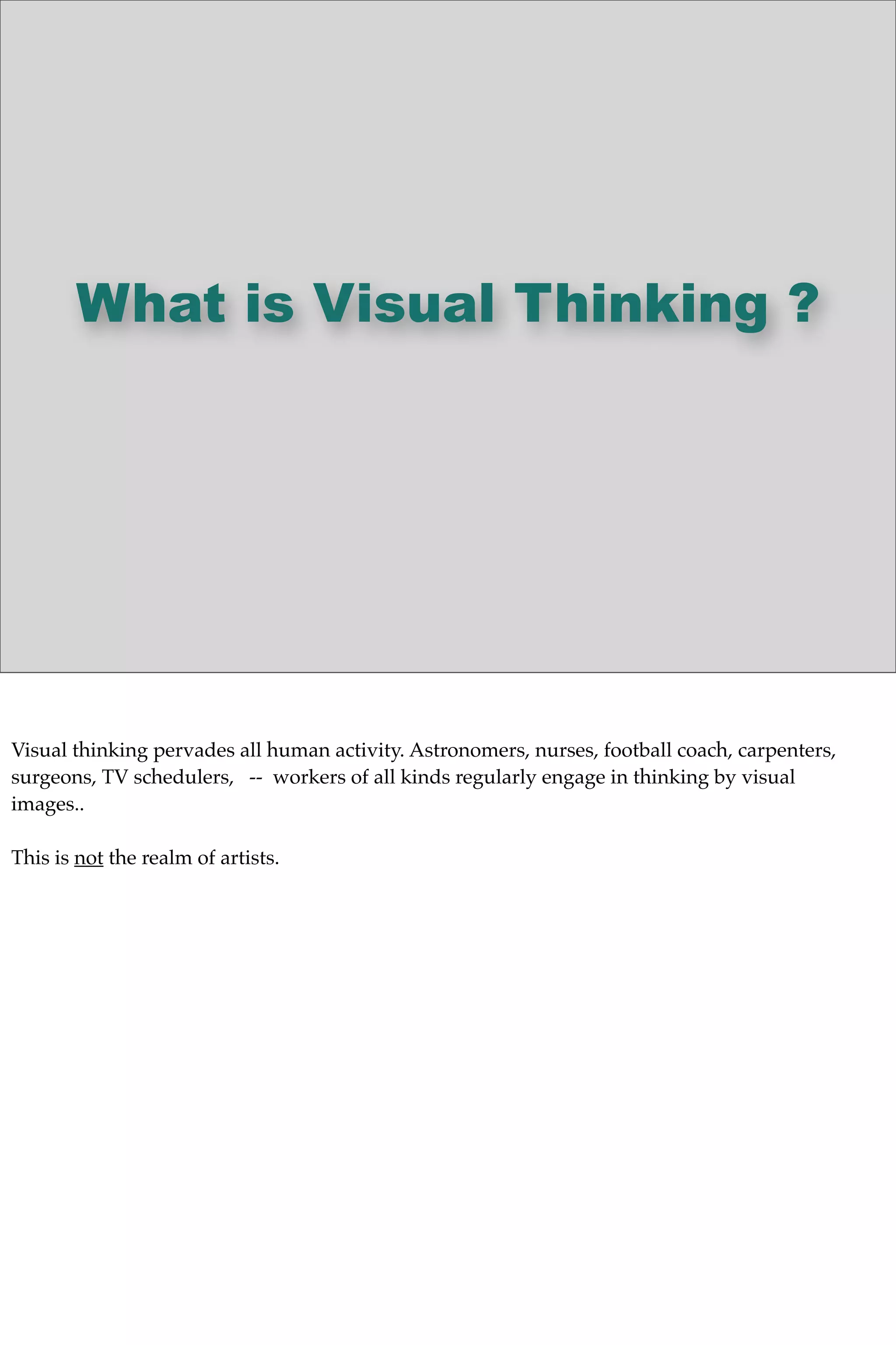 Perception & visual thinking | PDF