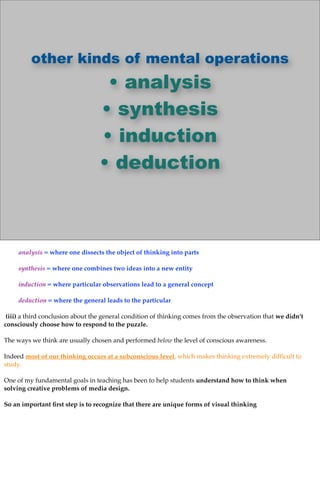 Perception & visual thinking | PDF