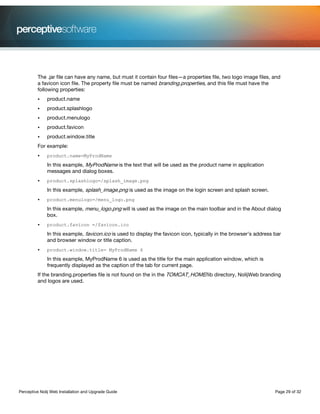 Perceptive nolij web installation and upgrade guide 6.8.x | PDF