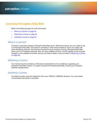 Perceptive nolij web installation and upgrade guide 6.8.x | PDF