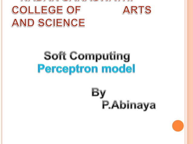 Perceptron | PPT
