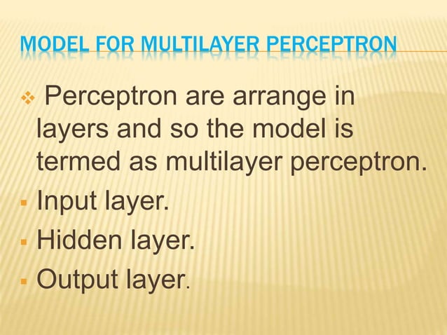 Perceptron | PPT