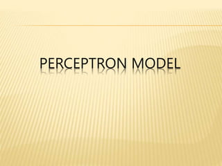 Perceptron | PPTX