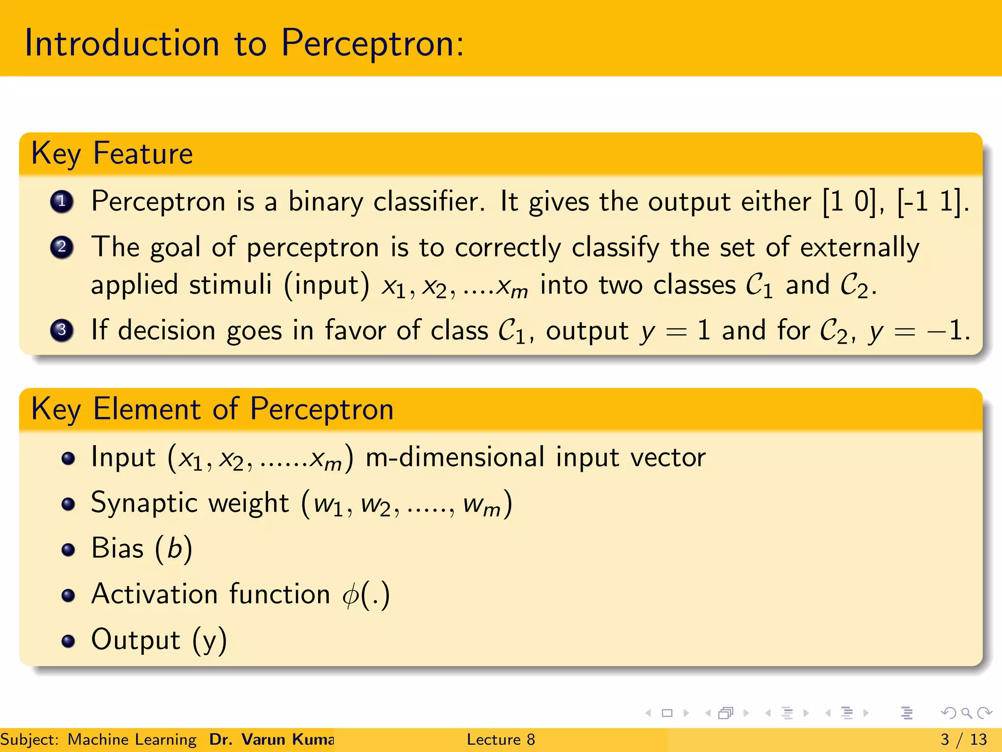 Perceptron | PDF