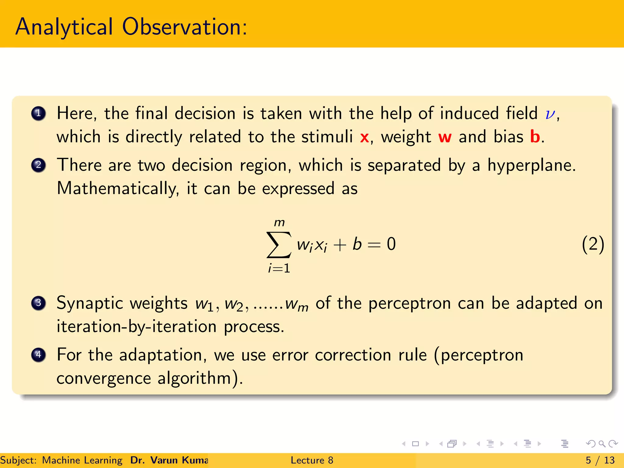 Perceptron | PDF