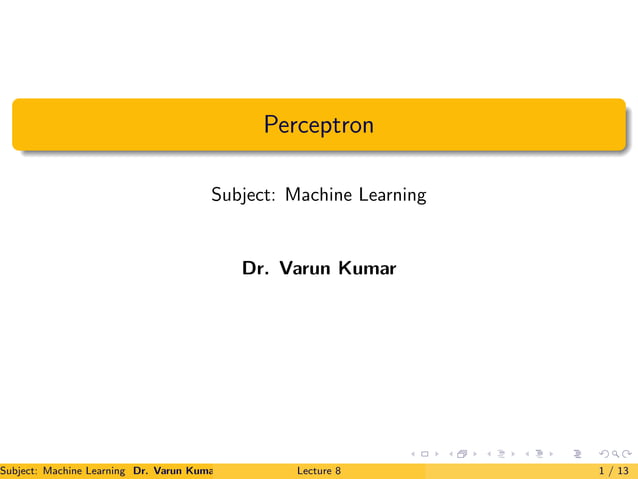 Perceptron | PDF