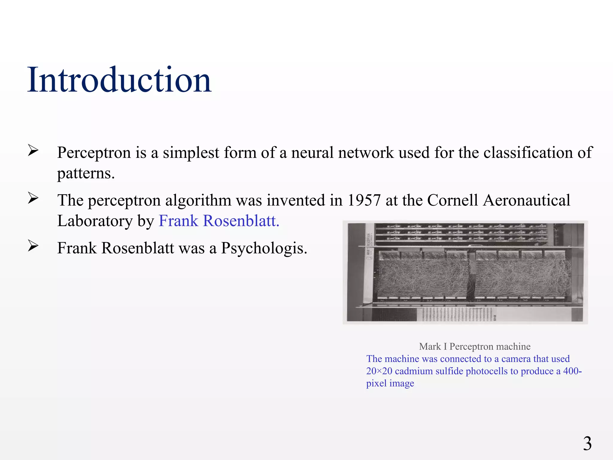 Perceptron algorithm | PPT