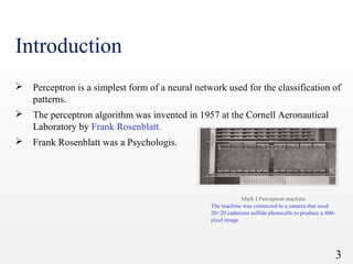 Perceptron algorithm | PPT