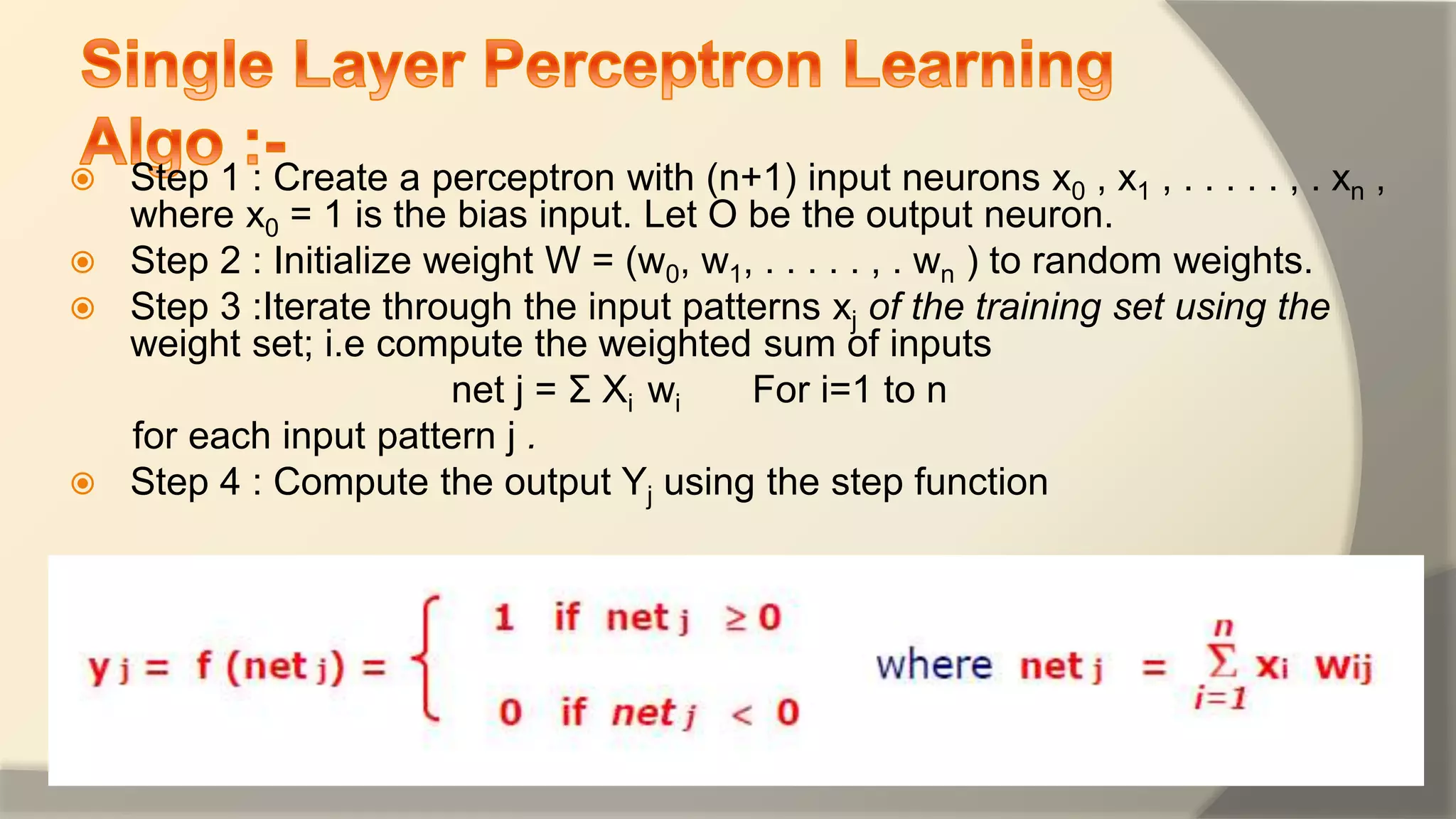 Perceptron (neural network) | PPSX