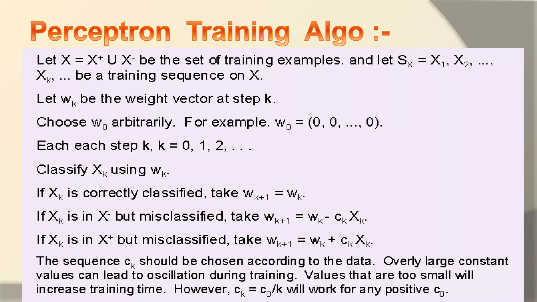 Perceptron (neural network) | PPSX
