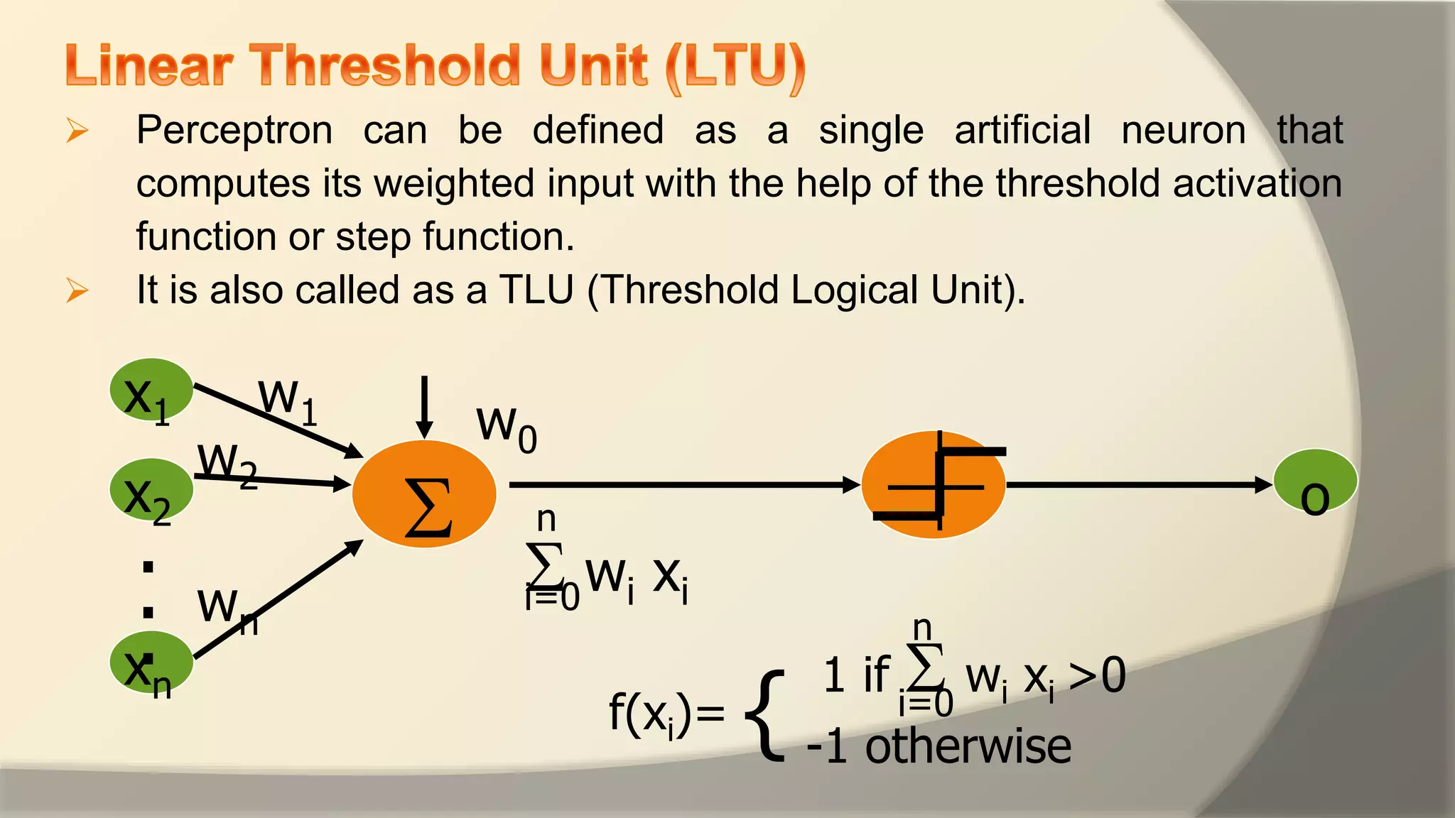 Perceptron (neural network) | PPSX